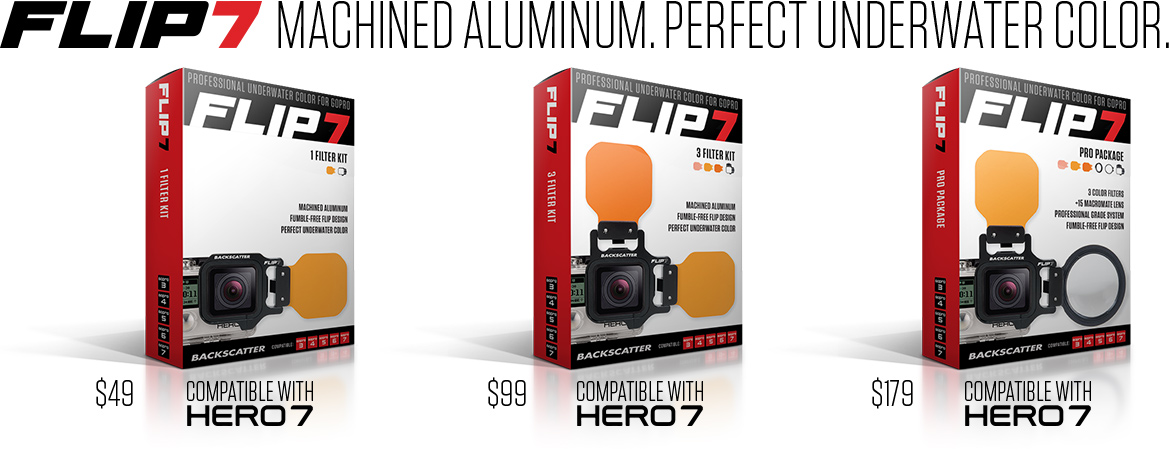 PROFESSIONAL UNDERWATER FILTERS FOR GOPRO - FLIP5